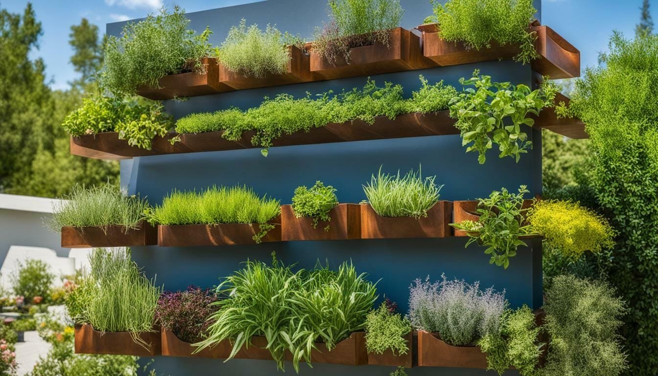 Revolutionize Your Space with a Vertical Outdoor Herb Garden - Vertical ...