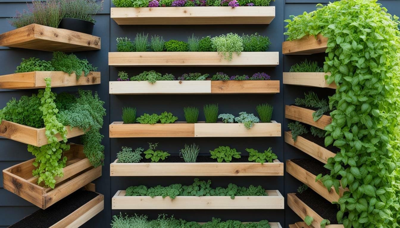 Revolutionize Your Space with a Vertical Outdoor Herb Garden - Vertical ...
